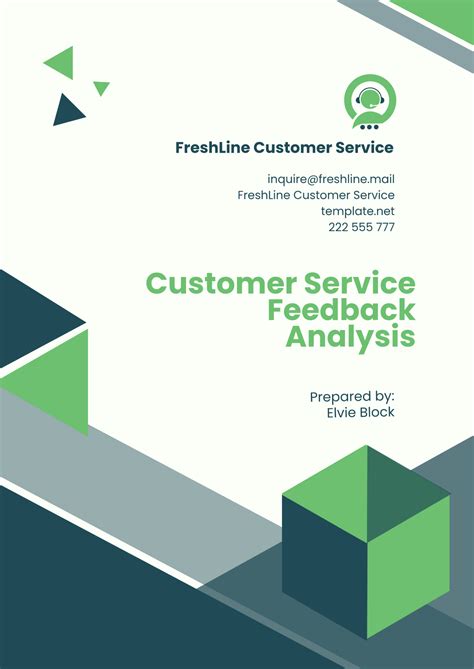 Free Customer Service Feedback Analysis Template To Edit Online