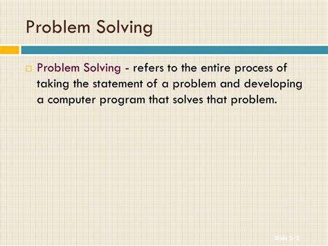 ppt chapter 2 problem solving techniques powerpoint presentation