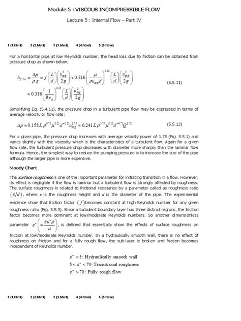 viscous incompressible flows pdf reynolds number fluid dynamics