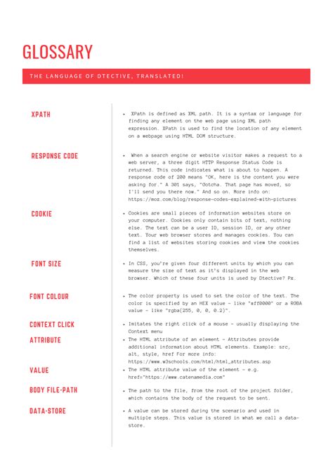 Cheat Sheet Dtective