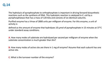 Enzyme Technology Solved Problems Pptx Chemistry Science