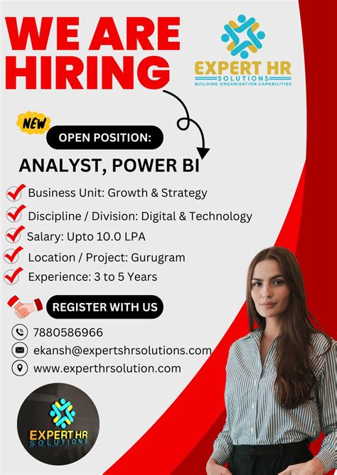 Hiring Jobopening Powerbi Dataanalytics Careeropportunities Experthrsolutions Ekansh