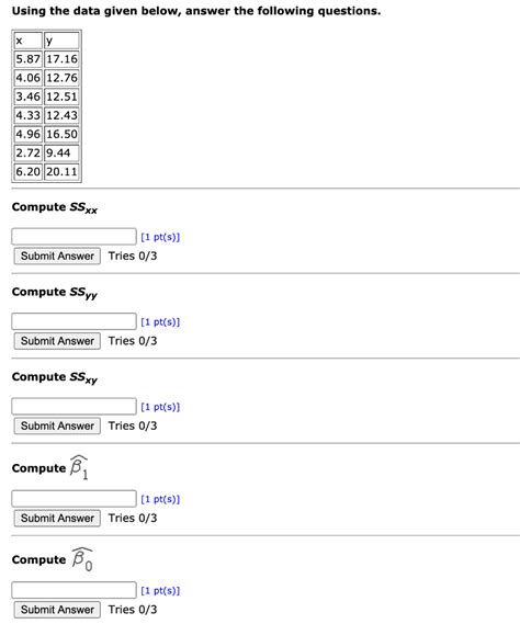 Solved Using The Data Given Below Answer The Following