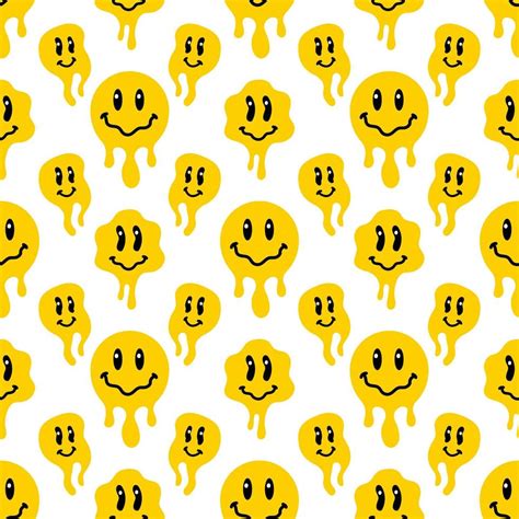 Smiley Seamless Pattern Vector Art At Vecteezy