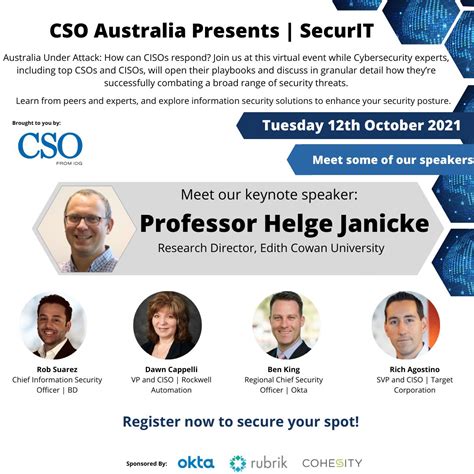 Cso Ciso Securit Cybersecurity Zerotrust Resilience Ransomware… Barbara Simon