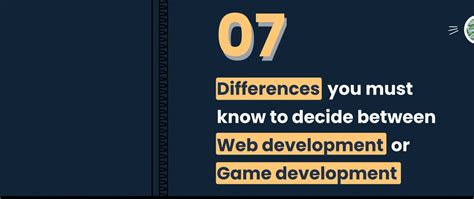 7 Differences You Must Know To Decide Between Web Development And Game