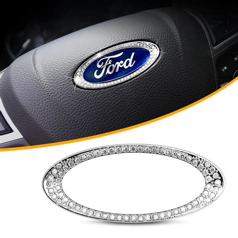 크리스탈 다이아몬드 자동차 스티어링 휠 패널 트림 스티커 링 포드 포커스 2 3 피에스타 에코스포츠 쿠가 자동차 데칼 액세서리 1 개 Aliexpress