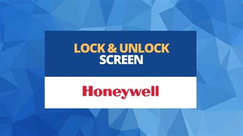 How To Unlock A Honeywell Thermostat Pro Series Series