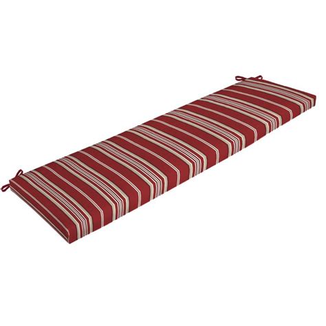 Better Homes And Gardens 17 X 46 Red Stripe Rectangle Outdoor Bench