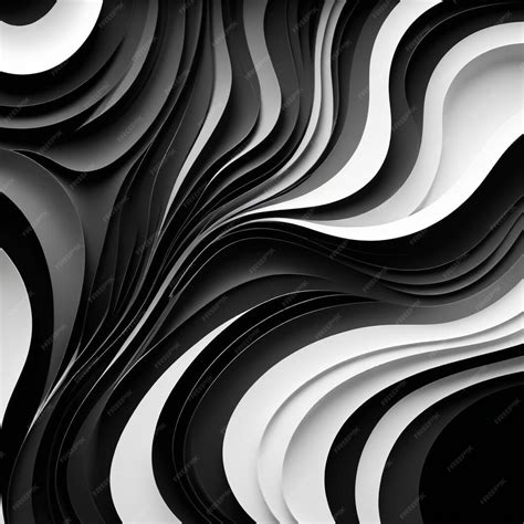 Premium Photo Monochromatic Abstract Art In Black And White Elegant And Timeless Visual