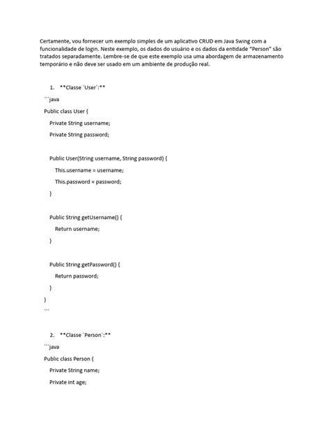 Crud Com Swing Pdf Utility Software Computing Platforms