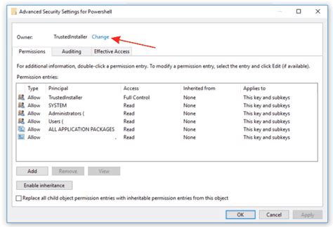 How To Take Ownership Of A Registry Key In Windows 10