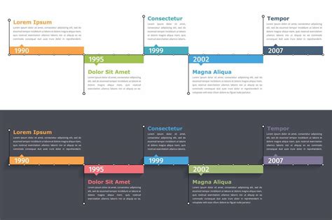 Timeline Infographics Template Flowchart Workflow Or Process