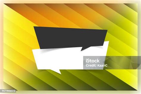 벡터 일러스트 레이 션 빈 광고 배너입니다 빈 흰색 말풍선 모양입니다 벡터 스톡 일러스트 0명에 대한 스톡 벡터 아트 및 기타