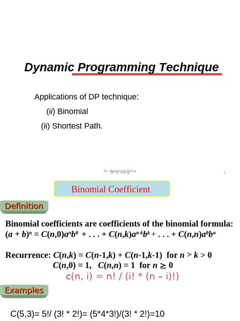 Chap 6 Dynamicprogrammingbinomial Allshotestpath Pdf