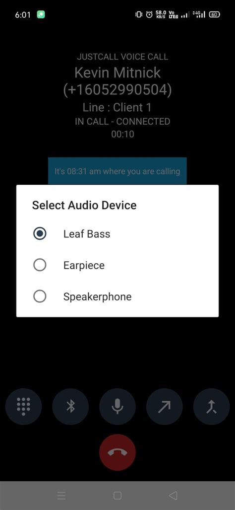 Switch Audio Devices In Android App Justcall Cloud Phone System