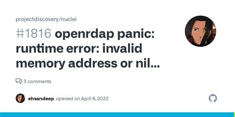 Openrdap Panic Runtime Error Invalid Memory Address Or Nil Pointer