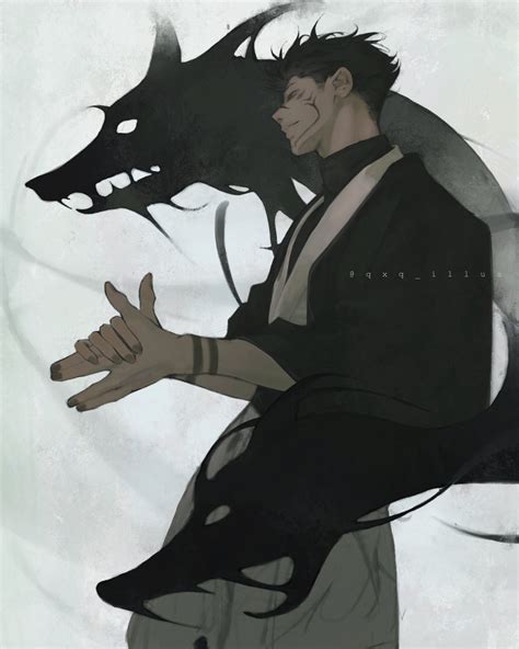 Fushiguro Megumi And Ryoumen Sukuna Jujutsu Kaisen Drawn By Qxqillus