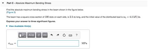 solved part b minimum allowable cross section the rod
