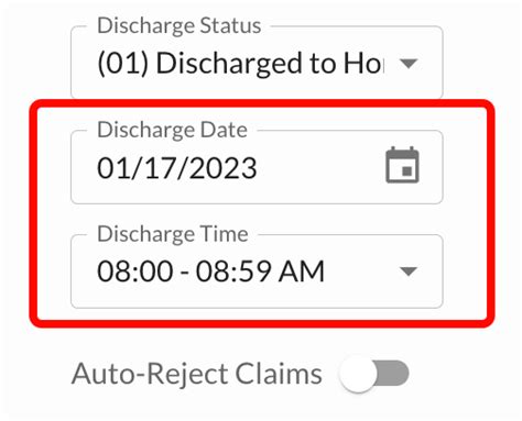 Box 17 Patient Discharge Status Rcm