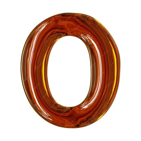 Premium Photo Brown Wooden Number 0 Design In 3d Rendering For Math