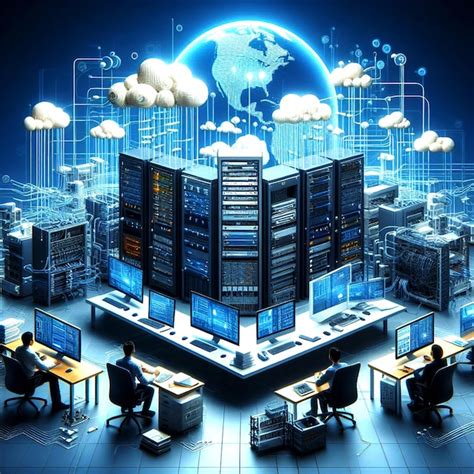 Premium Photo Comprehensive It Infrastructure Setup Including Servers