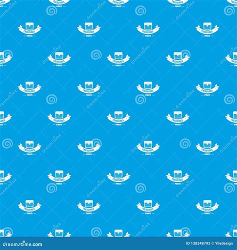 Treasure Pattern Vector Seamless Blue Stock Vector Illustration Of Element Background 138348793
