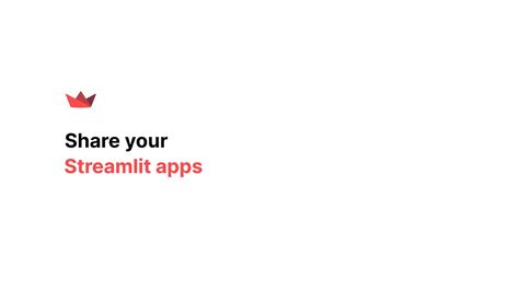 Announcing Streamlit Sharing YouTube