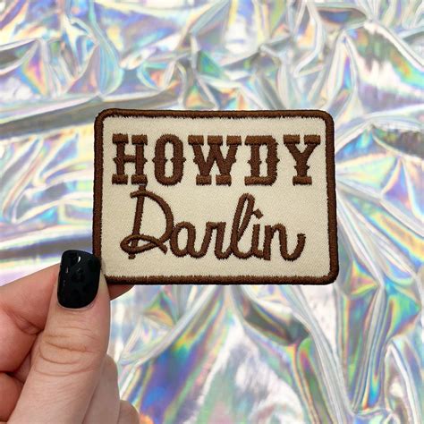 Howdy Darlin Brown Patch The Crafty Engineer