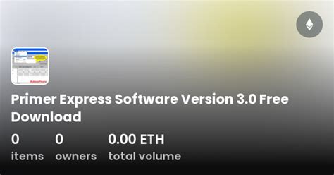 primer express software version 3 0 free download collection opensea