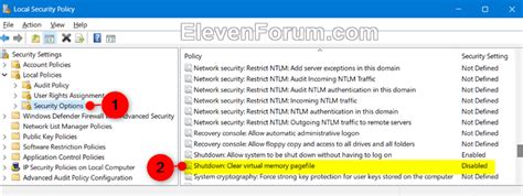 Enable Or Disable Clear Virtual Memory Paging File At Shutdown In