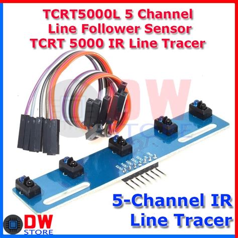 Jual 5 CHANNEL 5 WAY TCRT5000 TCRT5000L TCRT 5000 LINE TRACKING MODULE Shopee Indonesia