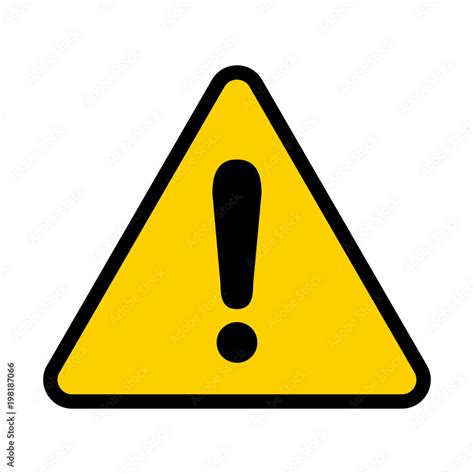 Attention Icon Warning Sign Exclamation Point Vector Illustration