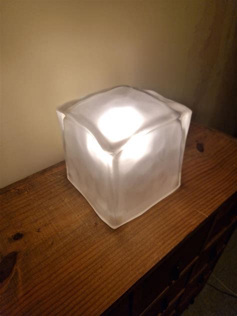 Ikea Iviken Retro Frosted Ice Cube Lamp Etsy