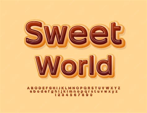 Premium Vector Vector Delicious Logo Sweet World With Chocolate