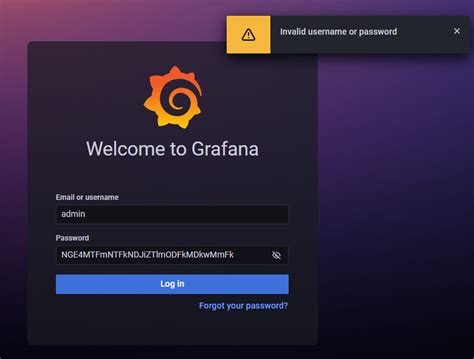 Cannot Log Into Grafana After Changing Password Using Grafana Cli Configuration Grafana Labs
