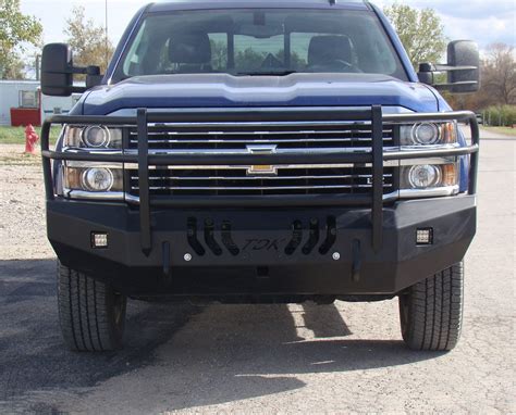 2015 2019 Chevrolet Silverado Hd Bumper With Grille Guard Throttle
