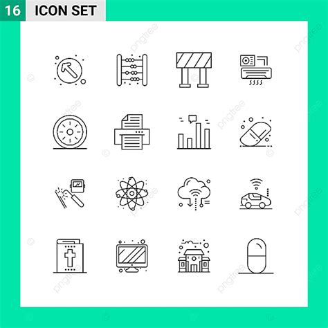 16개의 파이 픽토그램으로 구성된 모바일 인터페이스 개요 세트 학교 상호 작용 방향 Png 일러스트 및 벡터 에 대한 무료 다운로드 Pngtree