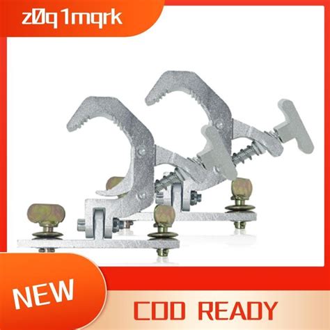 2 Pcs Aluminum Fold Clamp Hooks Stage Light Fold Hanging Hook Loading 150kg 42 61mm Truss Tube