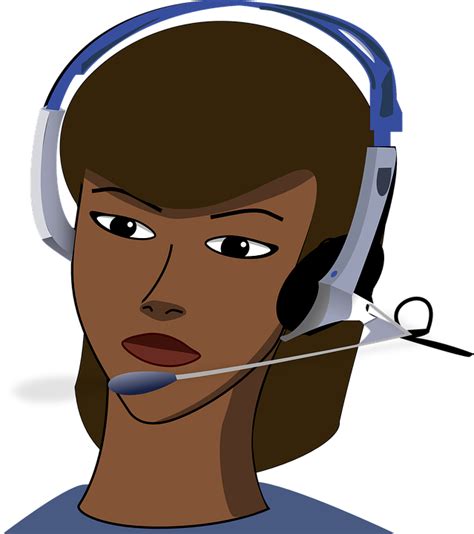 Free Vector Graphic Call Center Girl Headset Office Free Image On Pixabay 158443