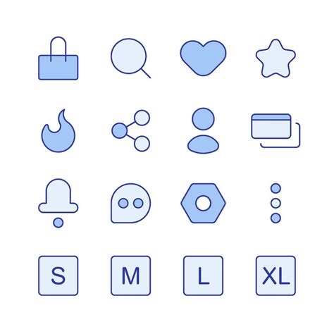 Cool Shopping App Icon Collection 52524618 Vector Art At Vecteezy