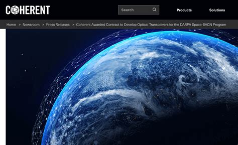 Coherent Wins Darpa Contract For Space Bacn Program Converge Digest