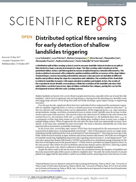 distributed optical fibre sensing for early detect pdf landslide