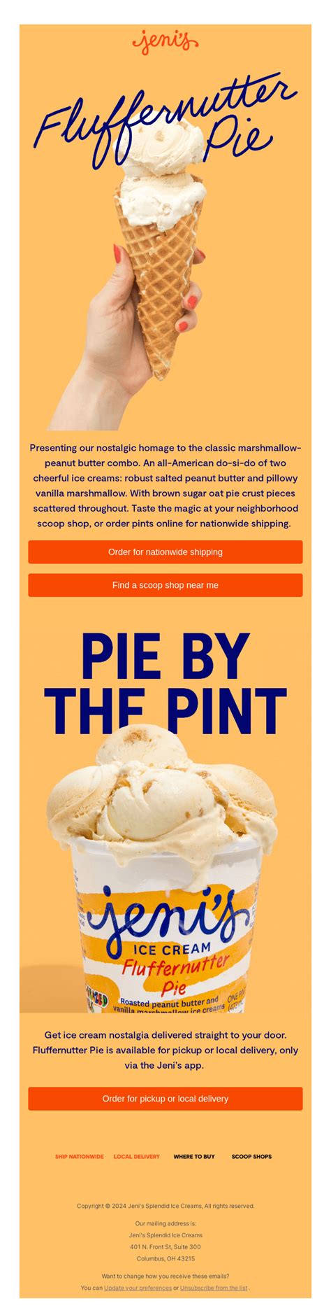 This Just In Fluffernutter Pie From Jenis Desktop Email View Really Good Emails