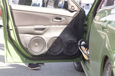Car Audio System Installation Of Acoustics In The Car Stock Image Image Of Device Design