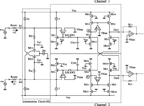 figure 5 from a current mode circuit with a linearized input v i