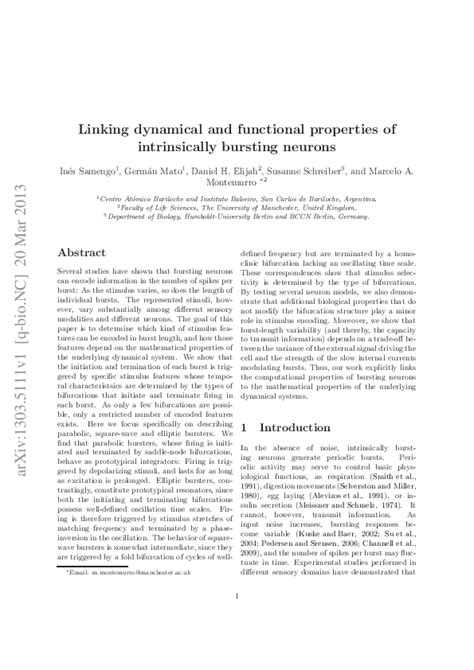 Pdf Linking Dynamical And Functional Properties Of Intrinsically