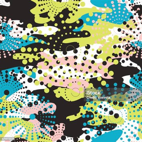 위장 및 하프톤 패턴 배경 원활 하 게 마스크 의류 인쇄 반복 Camo 벡터입니다 페인트 마스킹 추상적인 그림을 현혹 가리키기에