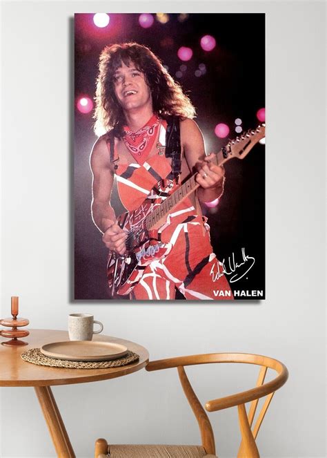 Eddie Van Halen Poster 24x36 Inch Photo Rare Print Wall Art Print