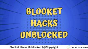 Blooket Hacks Unblocked